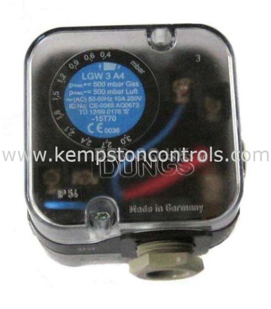 Dungs LGW 3 A4 AG-M-MS9-V0-VS3 ST-SE DUNGS LGW 3 A4 PRESSURE SWITCH | Kempston Controls