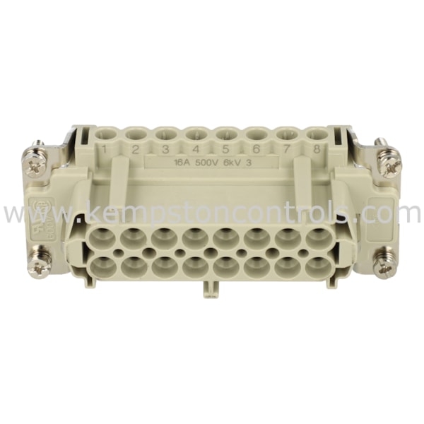 ILME CNEF16T ILME FEMALE INSERT, SIZE 77.27, 16P+PE, SILVER, SCREW, 16A ...