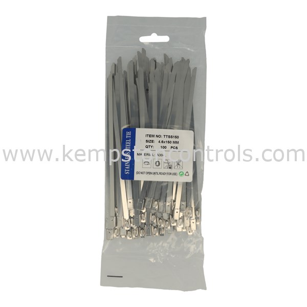 Termination Technology TTSS150 STAINLESS STEEL CABLE TIES 304 GRADE ...