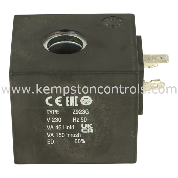 Emerson Asco Z923G V230/50 HZ ASCO NUMATICS Z923G 230V 50HZ COIL SPADE TERMINALS | Kempston Controls