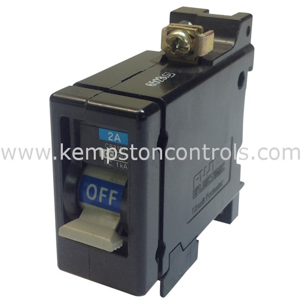 Fuji CP31DI/2WDC CIRCUIT PROTECTOR 1 POLE 2 AMP INSTANTANEOUS+AUX SWITCH (DC) | Kempston Controls