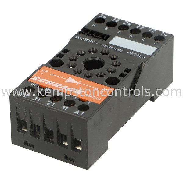 Schrack MR78110 SCHRACK MULTIMODE SOCKET & DIODE, 11 PIN, RELAY BASE ...