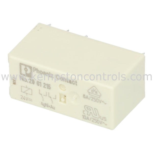 Phoenix 2961215 PHOENIX PLUG-IN MINIATURE POWER RELAY, 2 CHANGEOVER ...