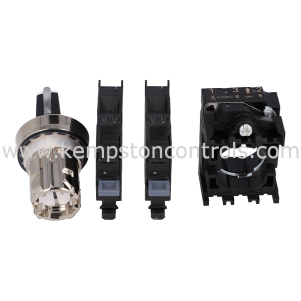 Siemens 3SU1150-2BL60-3LA0 SIEMENS SELECTOR SWITCH, ILLUMINABLE, 22MM, WHITE, 3 POSITIONS, 2 X ...