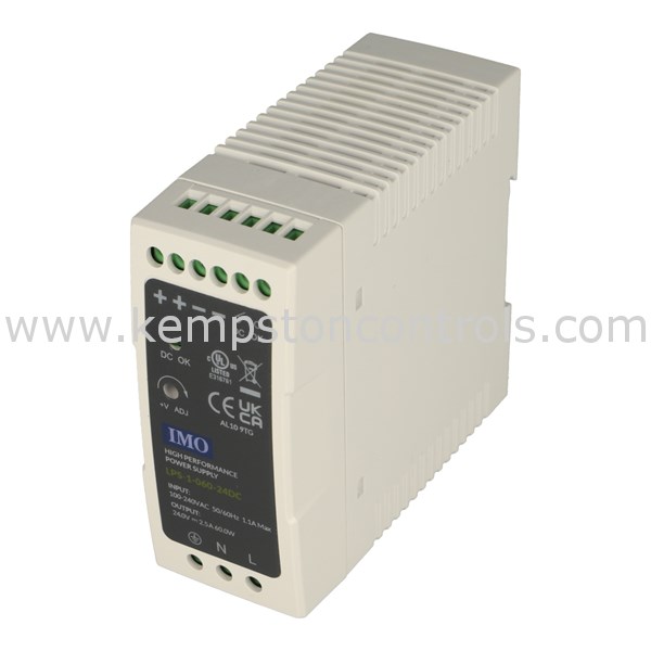 IMO LPS-1-060-24DC IMO POWER SUPPLY, 90-265VAC INPUT, 24VDC OUTPUT, 60W ...