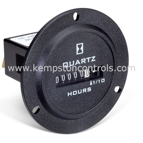 Trumeter 732-0001 HOUR METER, 10-80VDC, 6 DIGIT, ROUND FLANGE 3-HOLE ...