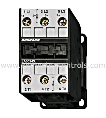 Schrack LA302433 SCHRACK CONTACTOR, 11KW, 24A AC3, 50A AC1, 3 POLE, 1 ...