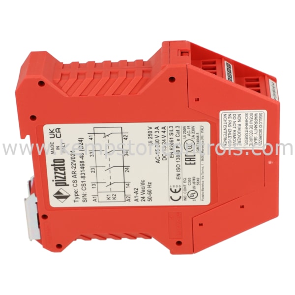 Pizzato CS AR-22V024 PIZZATO SAFETY MODULE, CATEGORY 3, 3NO 1NC, SCREW ...
