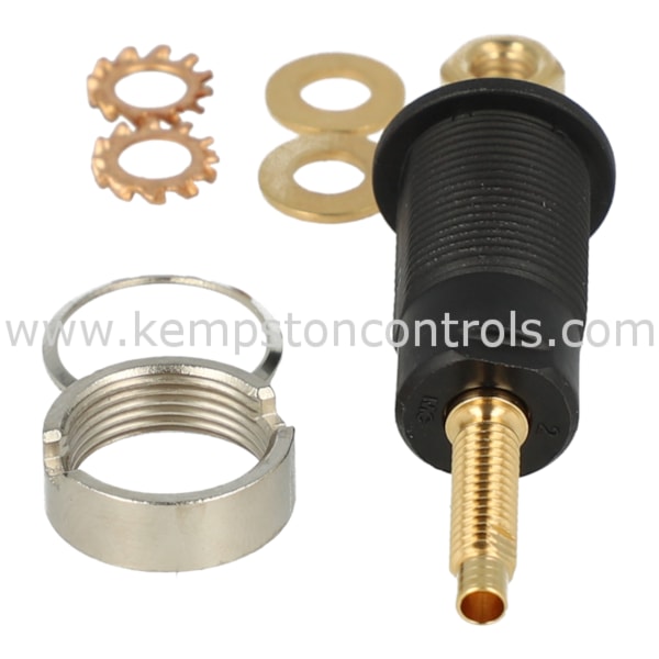 Staubli 23.3020-21 STAUBLI BLACK FEMALE PANEL MOUNT SOCKET, 1000V, 32A ...