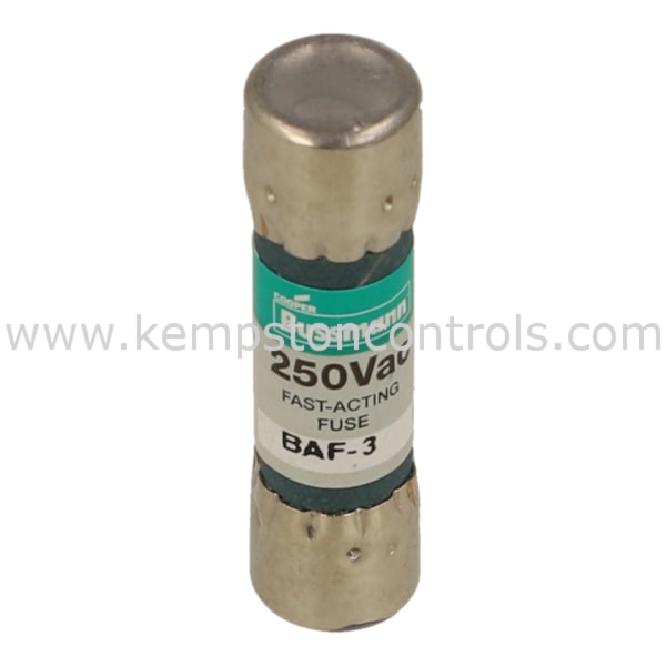 Bussmann BAF-3 BUSSMANN MIDGET FUSE - LOW VOLTAGE - NORTH AMERICAN ...