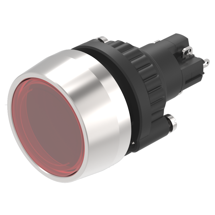EAO K14-131.121102 EAO ILLUMINATED PUSHBUTTON-SET RAISED LENS RED FLAT ...
