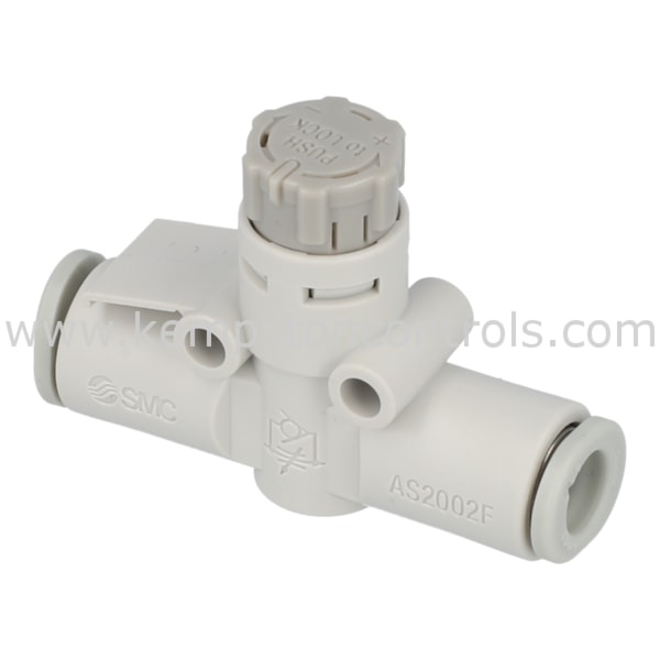 SMC AS2002F-06A SMC 6MM INLINE FLOW CONTROL VALVE | Kempston Controls