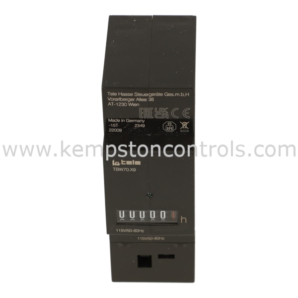 Tele TBW70.89 115VAC 50/60HZ TELECONTROL HOUR METER 99.999H | Kempston ...