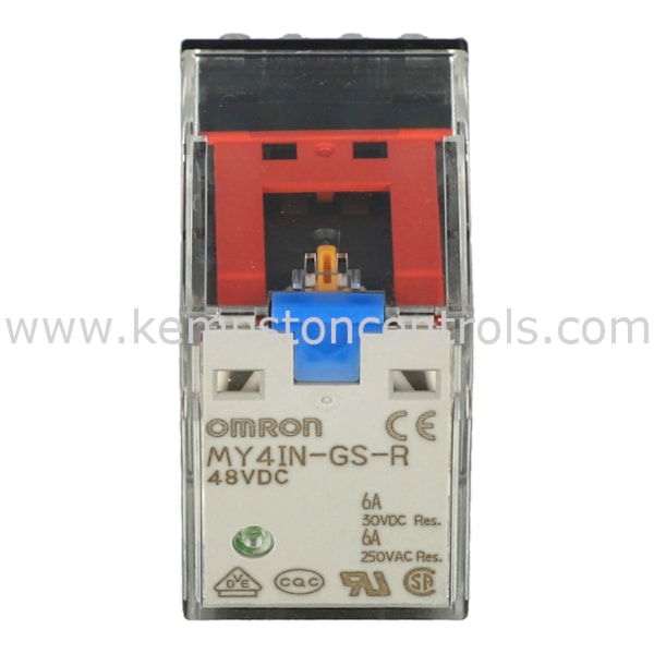 Omron MY4IN-GS-R DC48 OMRON RELAY, PLUG-IN, 14-PIN, 4PDT, 6A, 48VDC ...