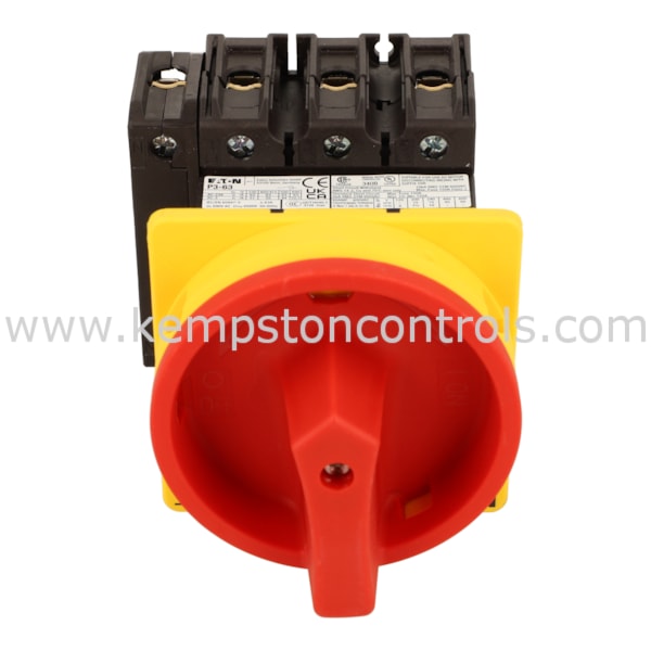 Eaton Moeller P3-63/V/SVB/N MOELLER ISOLATOR, MAIN SWITCH, 63A 4P, EMERGENCY-STOP FUNCTION ...