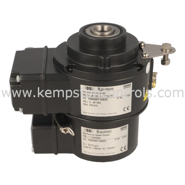 Baumer HOG10 DN 1024 I LR 16H7 + FSL2 BAUMER INCREMENTAL ENCODER, HOLLOW SHAFT, INTEGRATED ...