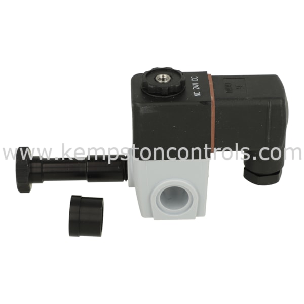 Gemu 0324 GEMU PILOT OPERATED SOLENOID VALVE, 0-10 BAR, M12 PLUG, NC, 1 ...
