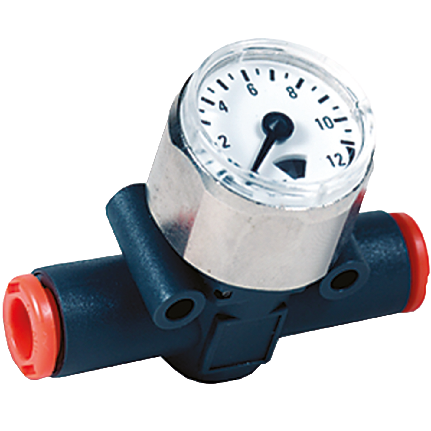 Metal Work Pneumatic 9067016 METAL WORK IN-LINE GAUGE 6MM TUBE FITTING ...