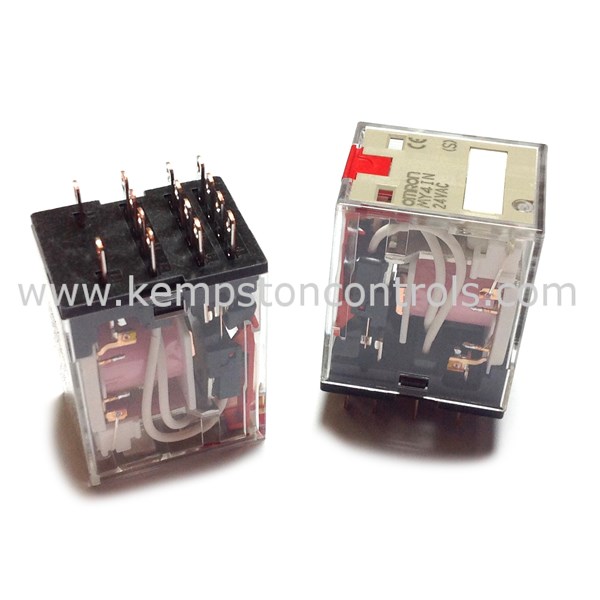 Omron MY4IN 24AC (S) RELAY, PLUG-IN, 5A, 24VAC, 14 PIN, 4PDT, MECH ...