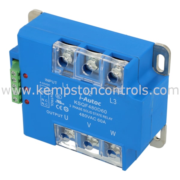 Kudom KSQF480D60 KUDOM 60A 3 PHASE 4-32VDC ZERO X SSR WITH INTEGRATED ...