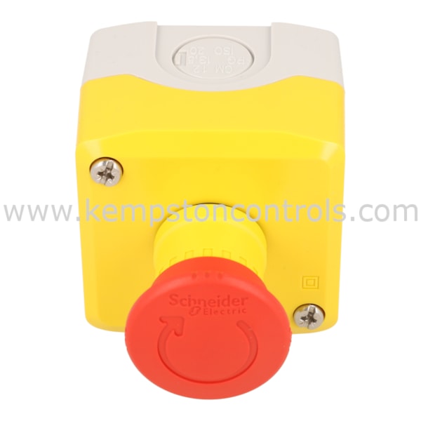 Schneider XALK178 SCHNEIDER ENCLOSED E-STOP, TWIST TO RESET, YELLOW ...
