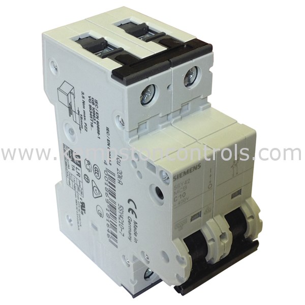 Siemens 5SY4210-7 10kA DP MCB C TYPE 10A | Kempston Controls