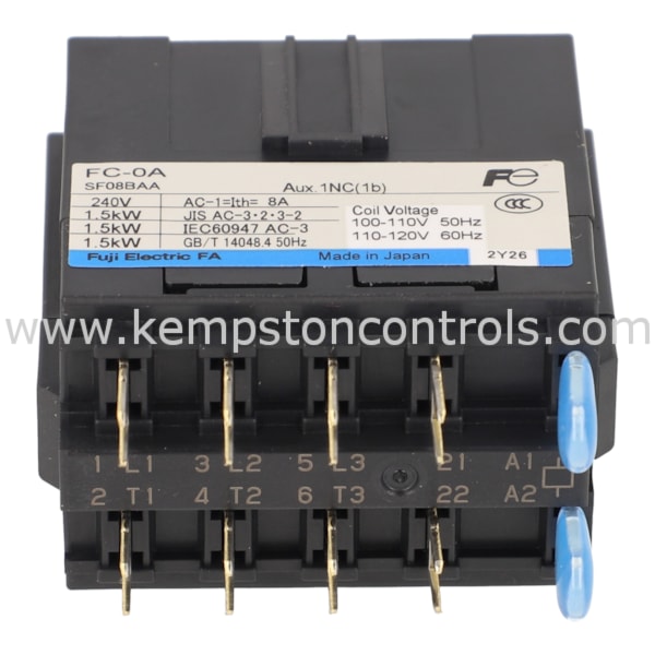 Fuji FC0A-1B/1 FUJI FC-0A AC110V 1B CONTACTOR WITH 1N/C PCB TYPE (1.5KW ...