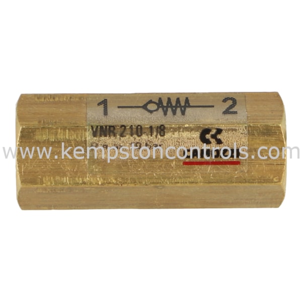 Camozzi VNR-210-1/8 CAMOZZI NON-RETURN VALVE, 1/8, FEMALE | Kempston ...
