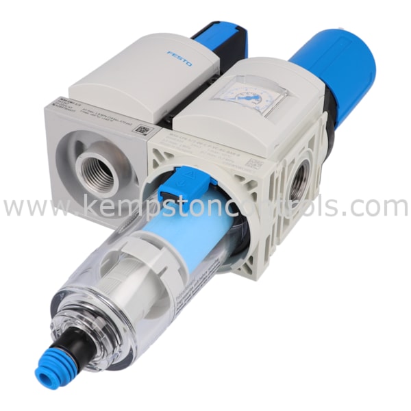 FESTO MS6-EM1FR-1/2-D6-C-P-VC-AG-BAR-WPE-B FESTO SERVICE UNIT, WITH ...