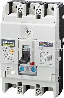 Dorman Smith YB3N3P200T DORMAN SMITH YB3 25KA 3-POLE 200A MCCB ...