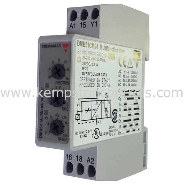 Carlo Gavazzi DMB51CM24 MULTIFUNCTION TIMER | Kempston Controls