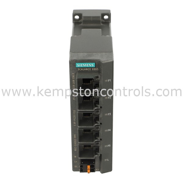 Siemens 6GK5005-0BA10-1AA3 SIEMENS SCALANCE X005, IE ENTRY LEVEL SWITCH ...