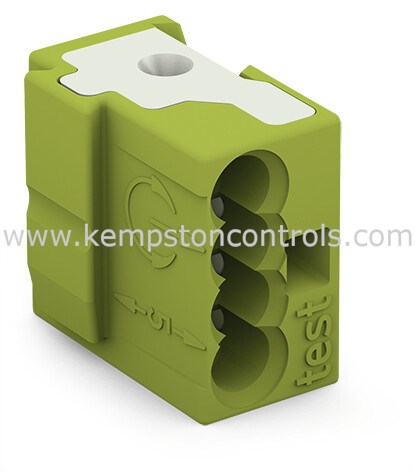 WAGO 243-721 WAGO PCB CONNECTOR, WITH TEST PORT FOR SOLID CONDUCTORS ...