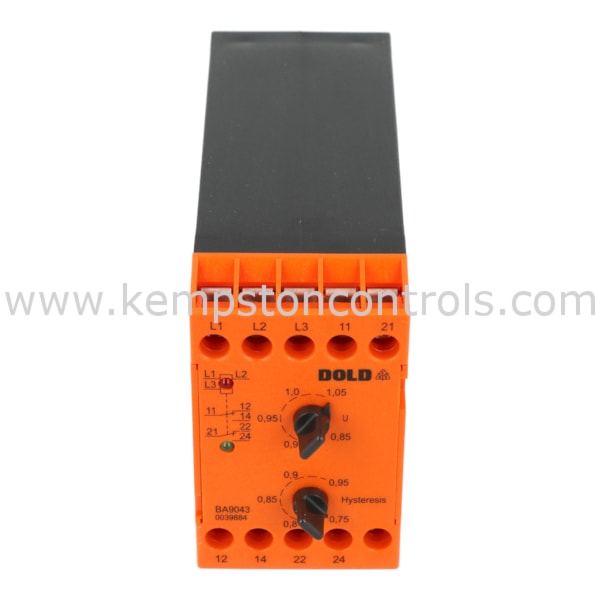 Dold BA9043/001 3AC50-400HZ 400V DOLD UNDER VOLTAGE RELAY, 400V, 3AC 50 ...