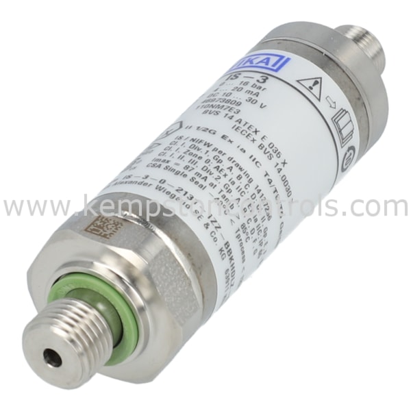 WIKA 46973809 WIKA IS-3 PRESSURE TRANSMITTER, 0-16 BAR, 4-20MA, 2-WIRE ...