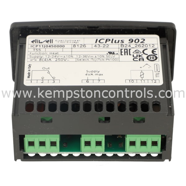 Eliwell PELX938 ELIWELL IC PLUS 902 PT100/TCJ/K 12-24V AC/DC, PART OF TEMPERATURE CONTROLLER ...