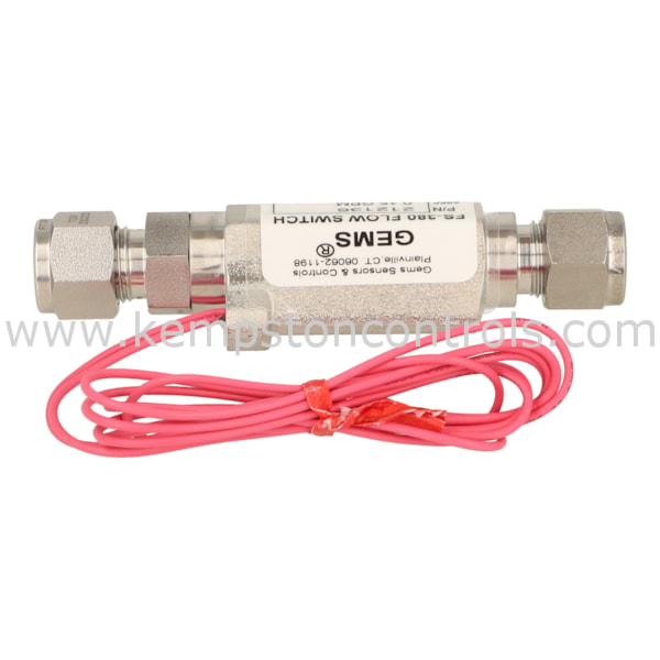 GEMS 212136 GEMS FS-380 SERIES PISTON TYPE FLOW SWITCH, 0-1.0 GPM FLOW ...