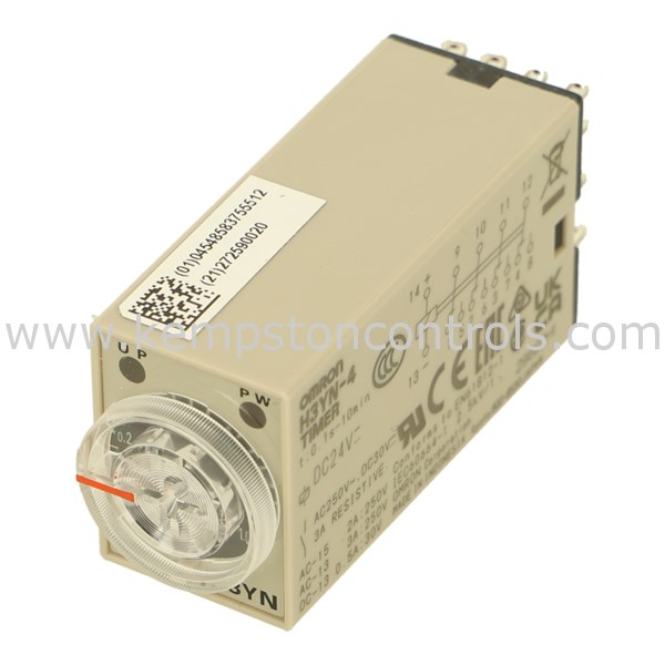 Omron H3YN-4 DC24 OMRON TIMER, PLUG-IN, 24VDC, 14 PIN, MULTIFUNCTION, 0.1S TO 10 MIN SHORT TIME ...