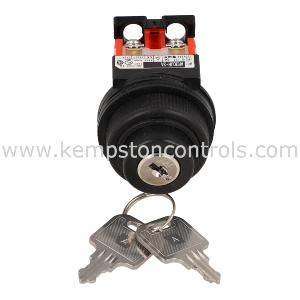 Fuji AR30JR-3A11A FUJI KEY SWITCH, 3 POSITION MAINTAINED KEY REMOVEABLE ...
