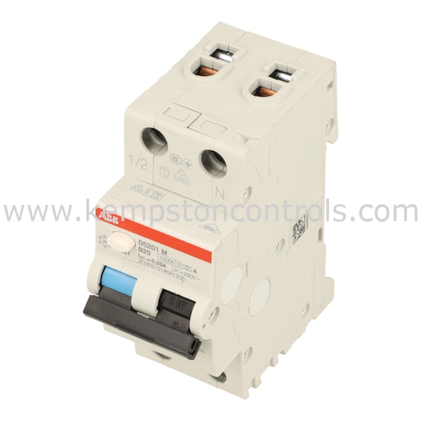 ABB 2CSR275180R1205 ABB RCBO, 20A, 230/240VAC, 10KA, 1+N, A TYPE, B TRIPPING CHARACTERISTIC ...