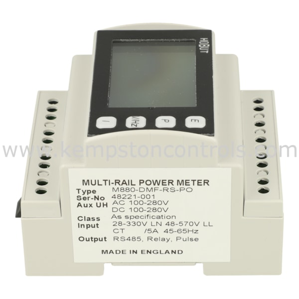 Hobut M880-DMF-RS-PO HOBUT MULTIPOWER LCD DISPLAY AC METER, DIN RAIL ...