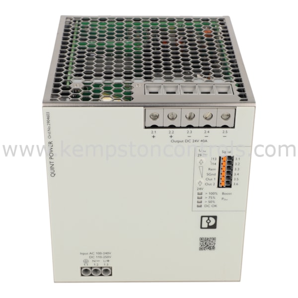 Phoenix 2904603 PHOENIX CONTACT QUINT4-PS/1AC/24DC/40 POWER SUPPLY UNIT ...