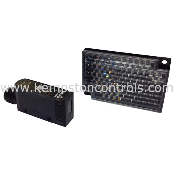 Omron E3S-AR36 PHOTOELECTRIC SENSOR, 2M RANGE, RETROREFLECTIVE, DC, 3-WIRE, PNP, HORIZONTAL, M12 ...