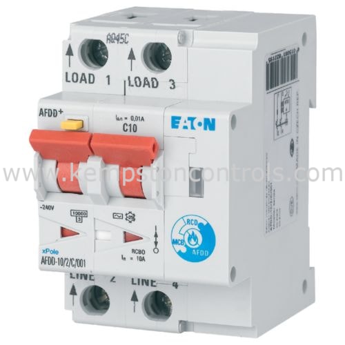Eaton AFDD-10/2/B/003-A EATON MOELLER ARC FAULT DETECTION DEVICE,10A, B ...