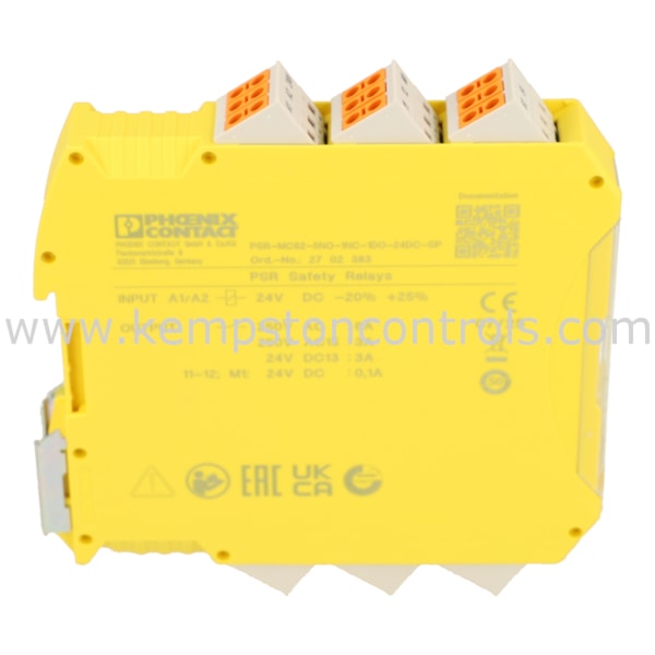 Phoenix 2702383 PHOENIX SAFETY RELAY, EXTENSION MODULE, PUSH-IN ...
