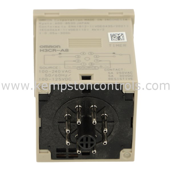 Omron H3CR-A8 AC100-240/DC100-125 OMRON TIMER 8PIN MULTI-FUNCTION 0.05S-300H | Kempston Controls