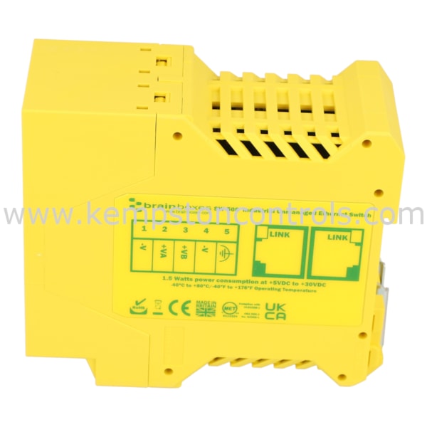 Brainboxes SW-508 BRAINBOXES SW-508, 8 PORT UNMANAGED ETHERNET SWITCH ...