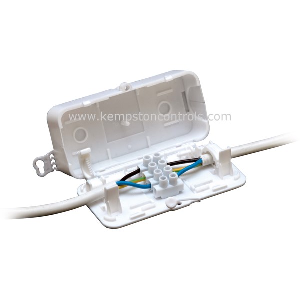 DEBOX DEBOX S IN-LINE CONNECTOR BOX C/W 4-POLE TERMINAL BLOCK, 24A PRE ...