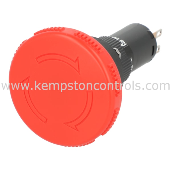 Fuji AH165-V6R02 FUJI E-STOP, PUSH-LOCK, TURN-RESET (40MM DIA) RED 2NC ...