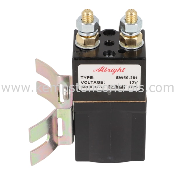 Albright SW60-281 ALBRIGHT 12VDC MINIATURE 1 POLE CONTACTOR, 80A, M6 ...